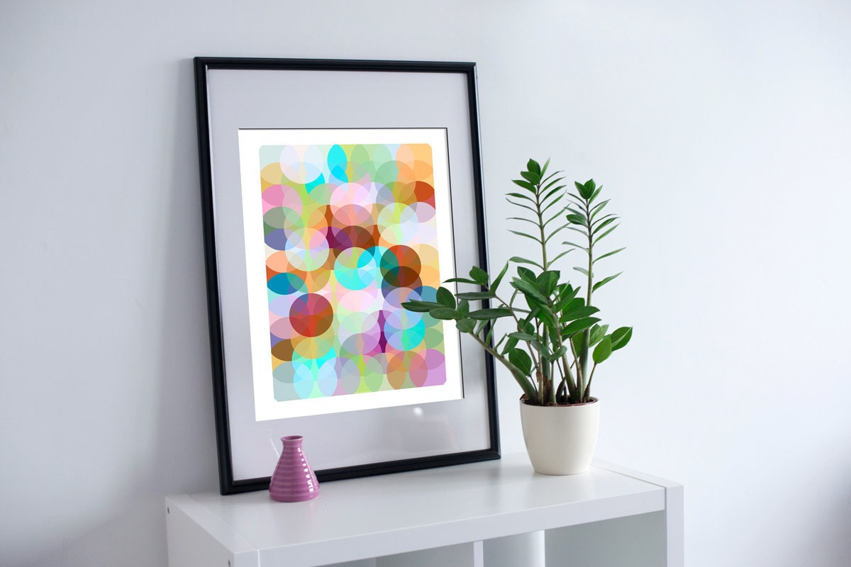 Printable, Circle Colorful - Geometric II, Art for home, Wall decor ...