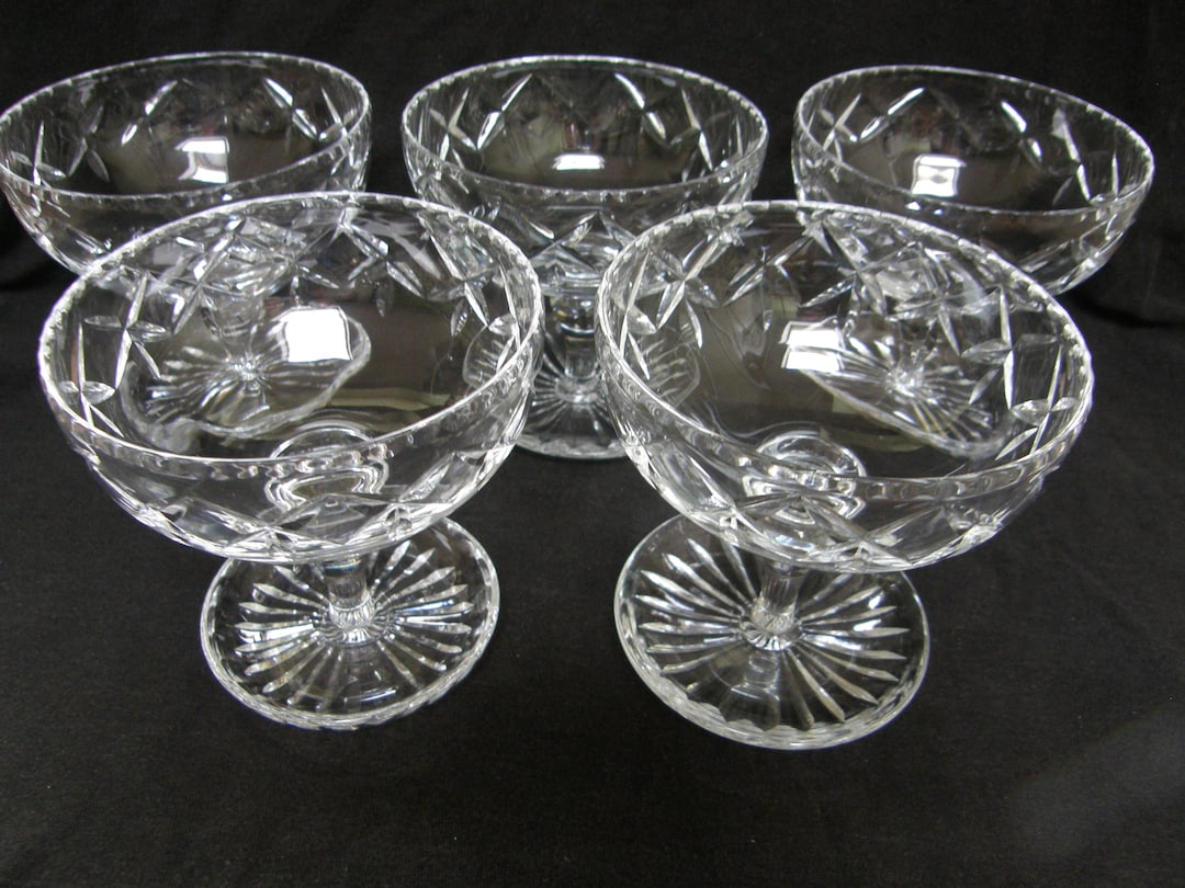 Vintage Lead Crystal Webb Corbett Sundae or Grapefruit Glasses - Etsy