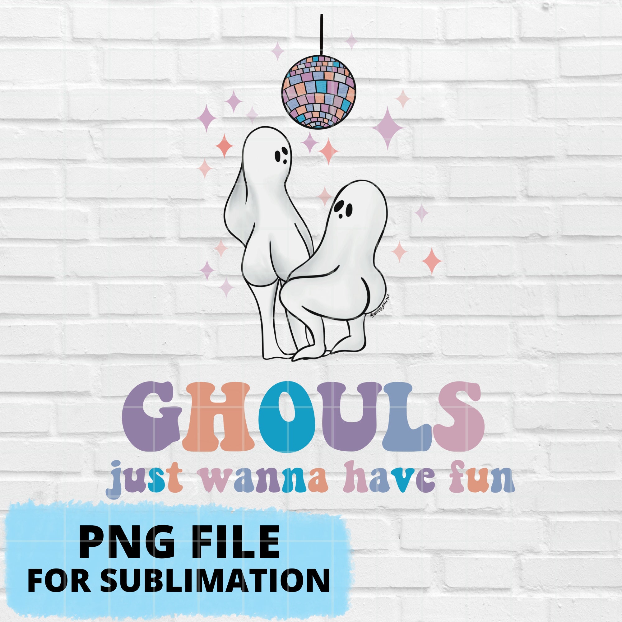OTOÑO PNG Ghouls Just Want to Have Fun Twerking Ghost - Etsy España