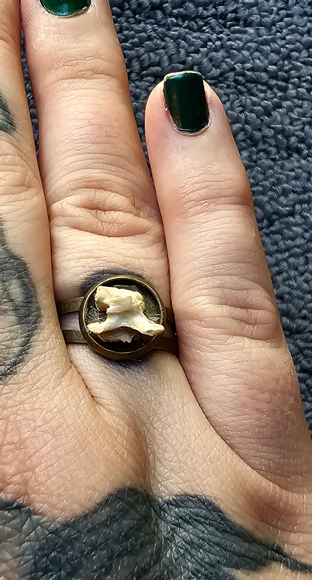 Mouse Bone Ring - Etsy