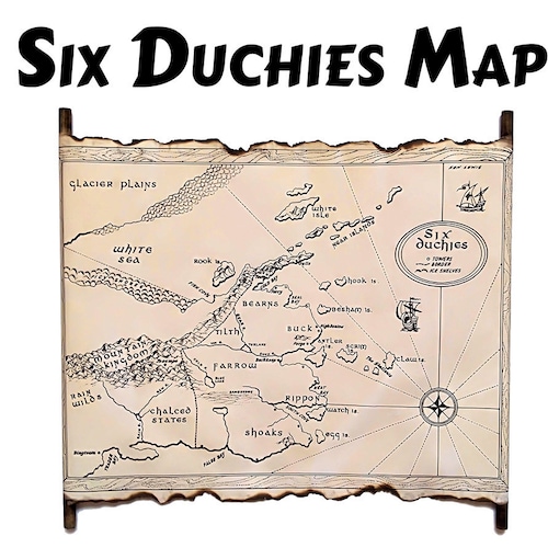 The Six Duchies Map Robin Hobb's Realm of the Elderlings - Etsy Canada