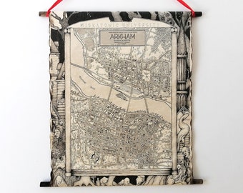 Arkham City Map H. P. Lovecraft Country Massachusetts - Etsy