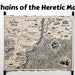 Chains of the Heretic Map on Handmade Scroll Land of the - Etsy