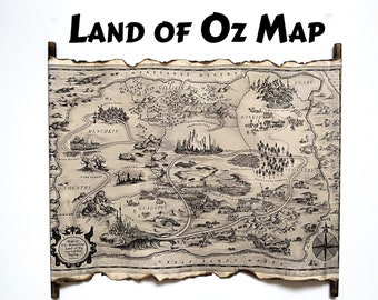 Wicked Map of Oz - Etsy Australia