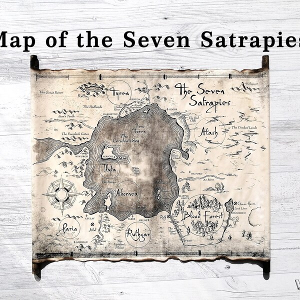 The Lightbringer Map - Etsy