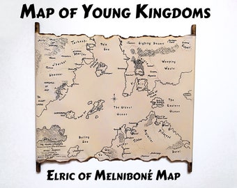 Map of Young Kingdoms - Etsy
