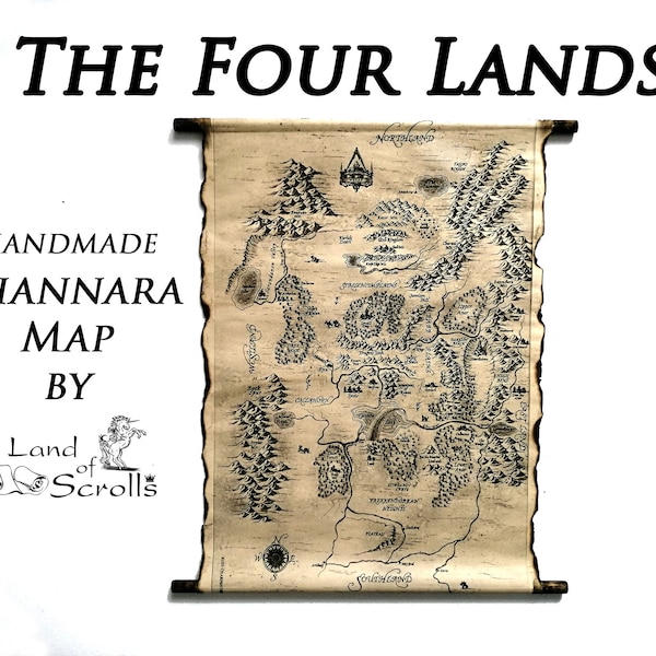 The Four Lands Map - Etsy