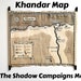 Map of Khandar on Handmade Scroll the Thousand Names Map the - Etsy