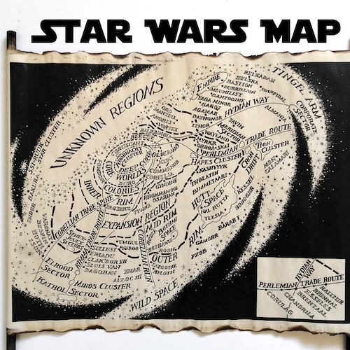 Star Wars Galaxy Map - Etsy