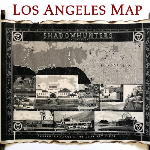 Shadowhunters Map of Alicante the Mortal Instruments Glass - Etsy