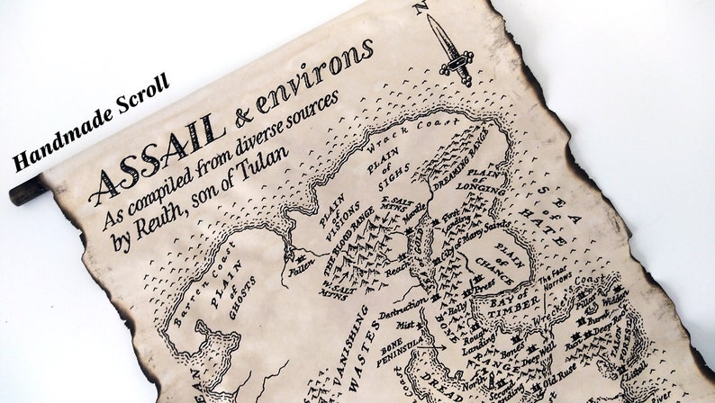 Map of Malazan Empire Assail Map Malazan Book of the Fallen - Etsy