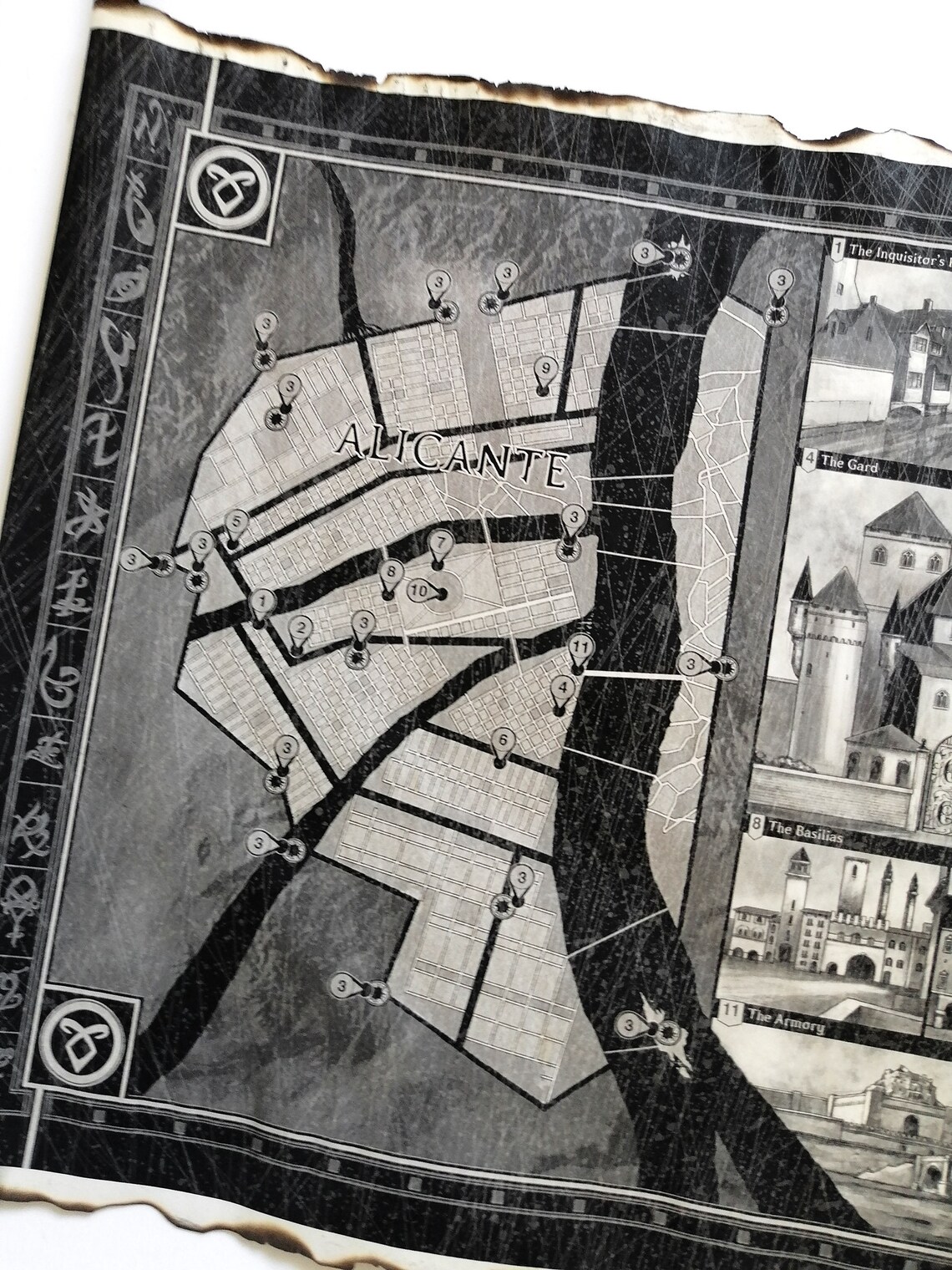 Shadowhunters Map of Alicante the Mortal Instruments Glass - Etsy