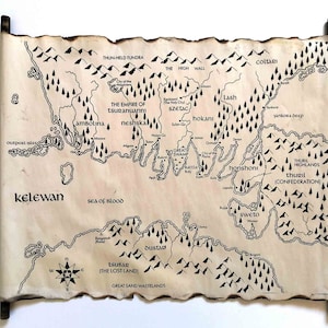 Kelewan Map, the Riftwar Cycle Map, Midkemia, Riftwar Saga Map, Riftwar ...