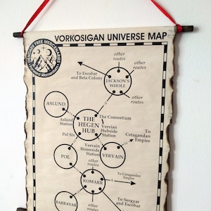 Miles Vorkosigan Universe Map Dendarii Free Mercenary Fleet - Etsy