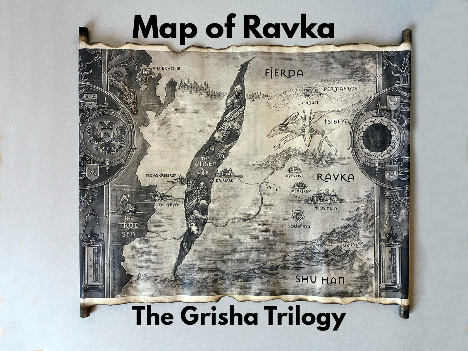 Map of Ravka Scroll the Grisha Trilogy Map Ravka Map | Etsy UK