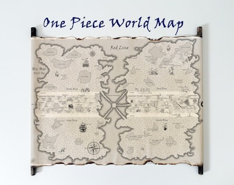 One Piece World Map. - Etsy