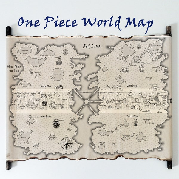 Anime World Map - Etsy