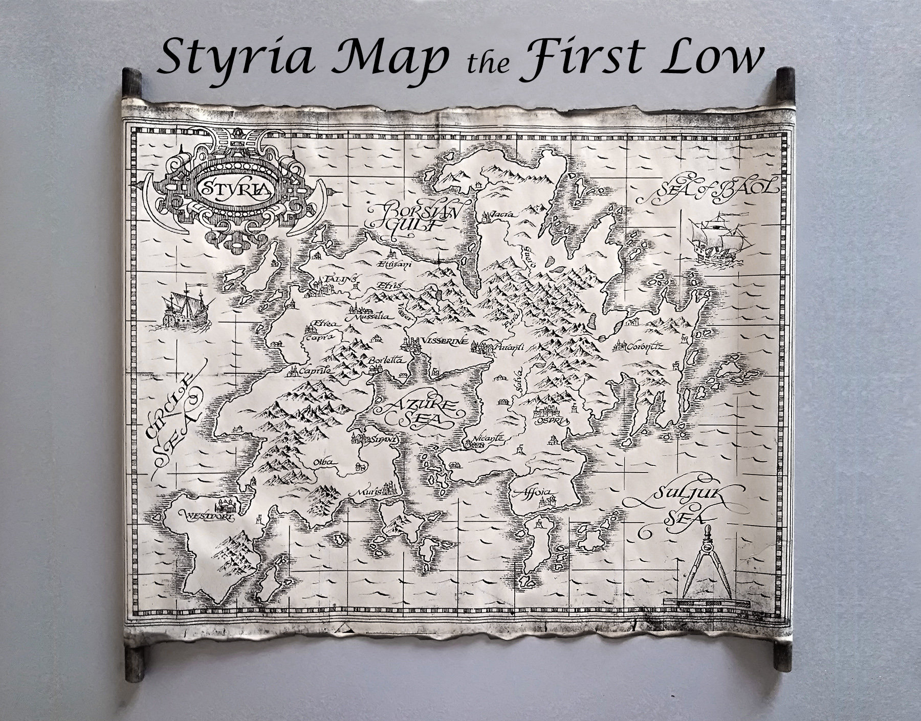 Styria Map the Circle of the World Map the First Law Map on | Etsy UK