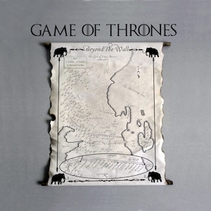 Beyond the Wall Map Game of Thrones, Westeros Map, Essos Map, A Song of ...