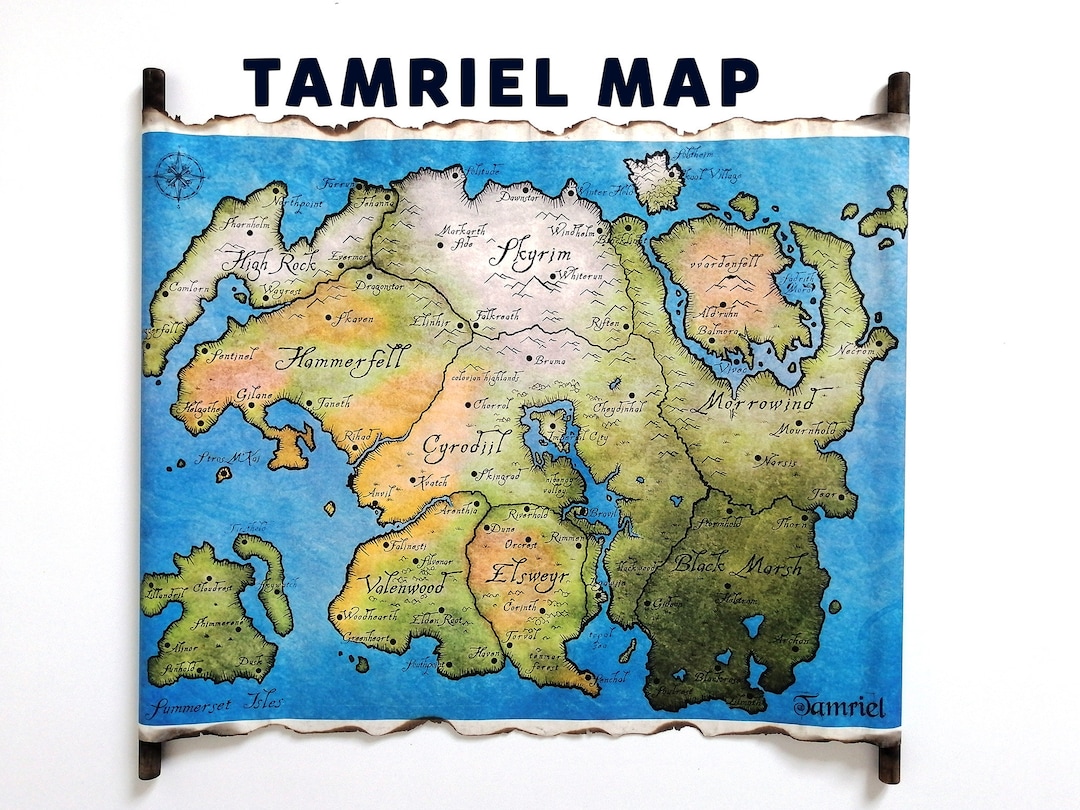 Elder Scrolls Map Elder Scrolls Map