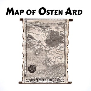 Map of Osten Ard, Memory, Sorrow, and Thorn Map, Tad Williams Map, the ...