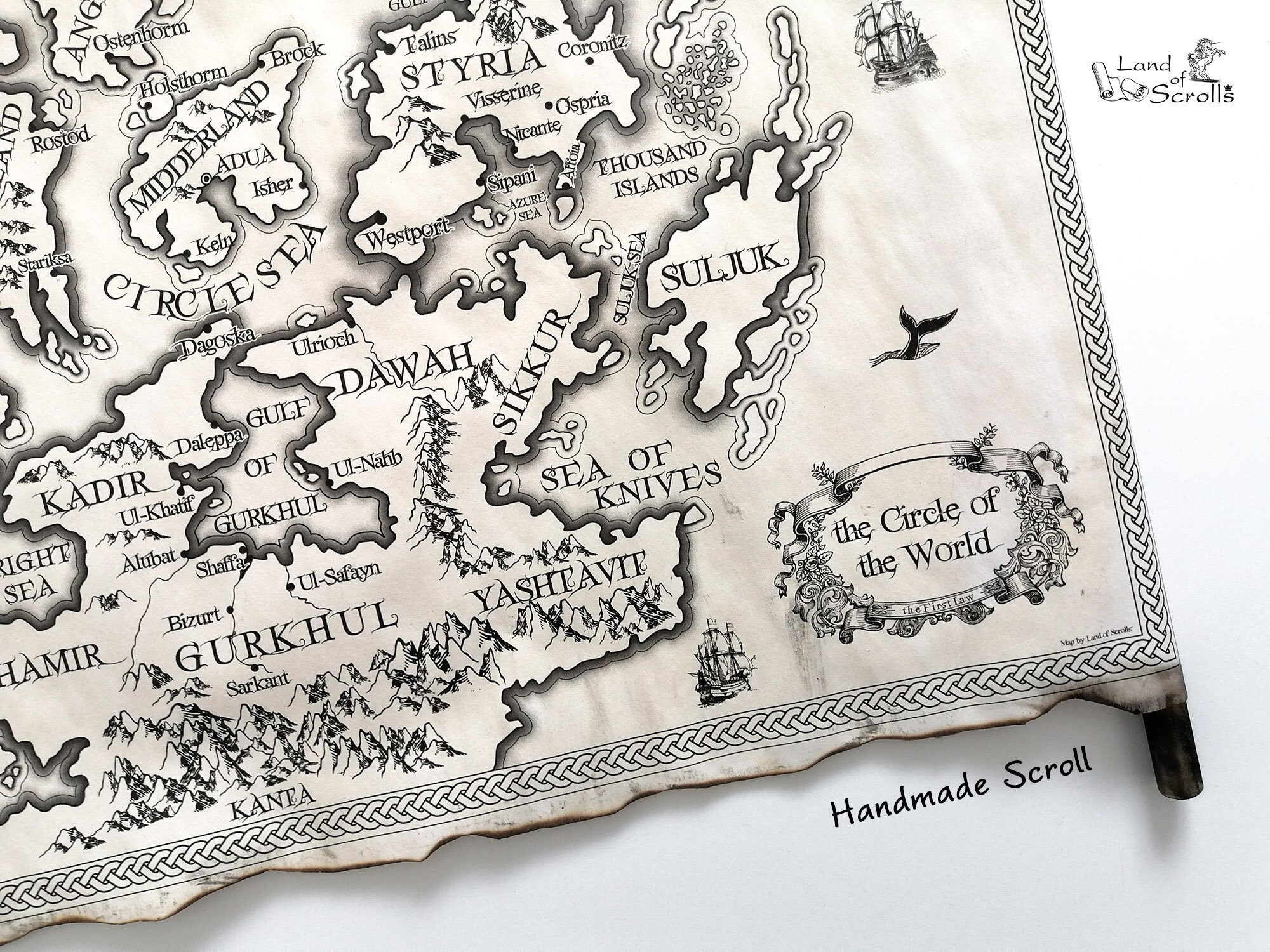 First Law Map Circle of the World Map by Land of Scrolls Joe - Etsy UK