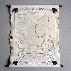 Beyond the Wall Map Game of Thrones, Westeros Map, Essos Map, A Song of ...