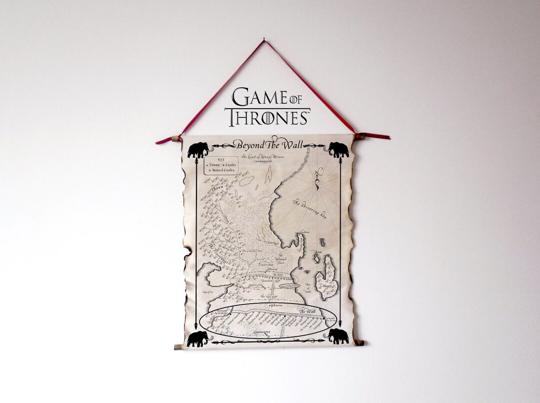 Beyond the Wall Map Game of Thrones, Westeros Map, Essos Map, A Song of ...