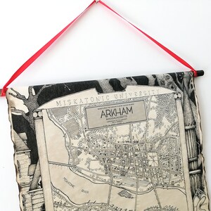 H. P. Lovecraft Map of Arkham, Massachusetts, Lovecraft Country Arkham ...