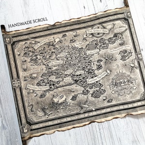 Nevernight Scroll Map Godsgrave Map Handmade Scroll the City - Etsy ...