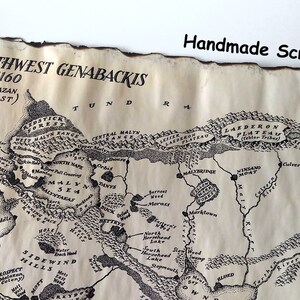 Malazan Northwest Genabackis Map, HANDMADE Scroll, Malazan Empire Map ...