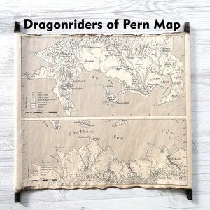 Dragonriders of Pern Map, Map of Pern, Dragonflight Map, Pern Atlas Map ...