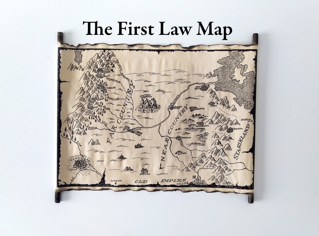 Red Country Map the Far Country Map the First Law Map the - Etsy Ireland