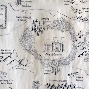 Kingdom of Camelot Map Merlin on BBC Map King Arthur Map of Camelot ...