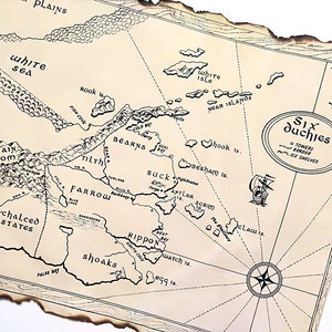 The Six Duchies Map, Robin Hobb's Realm of the Elderlings Map on ...