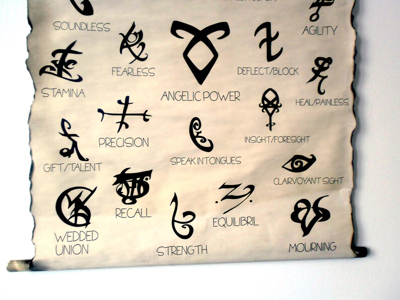 SHADOWHUNTERS Runes the Mortal Instruments Books Runes by - Etsy