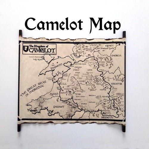 Map of King Arthur's England // Camelot Map // Thomas - Etsy Canada