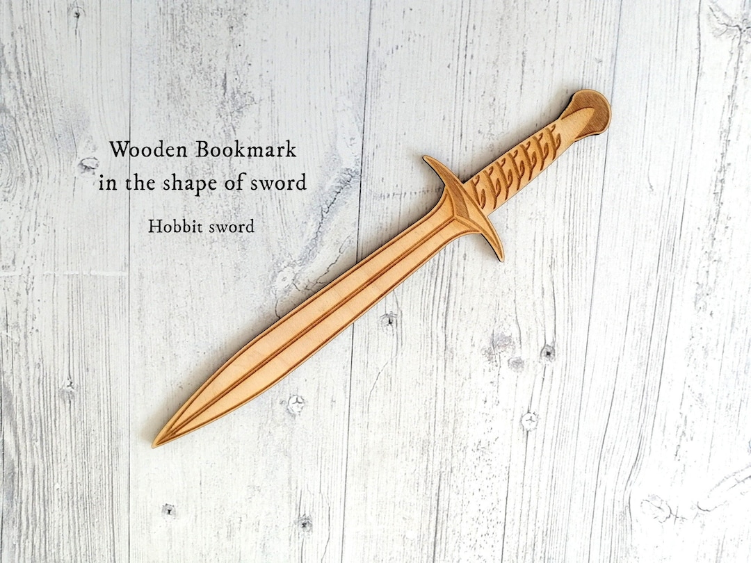 Wooden Bookmark in the Shape of Sword Frodo Baggins Sword - Etsy