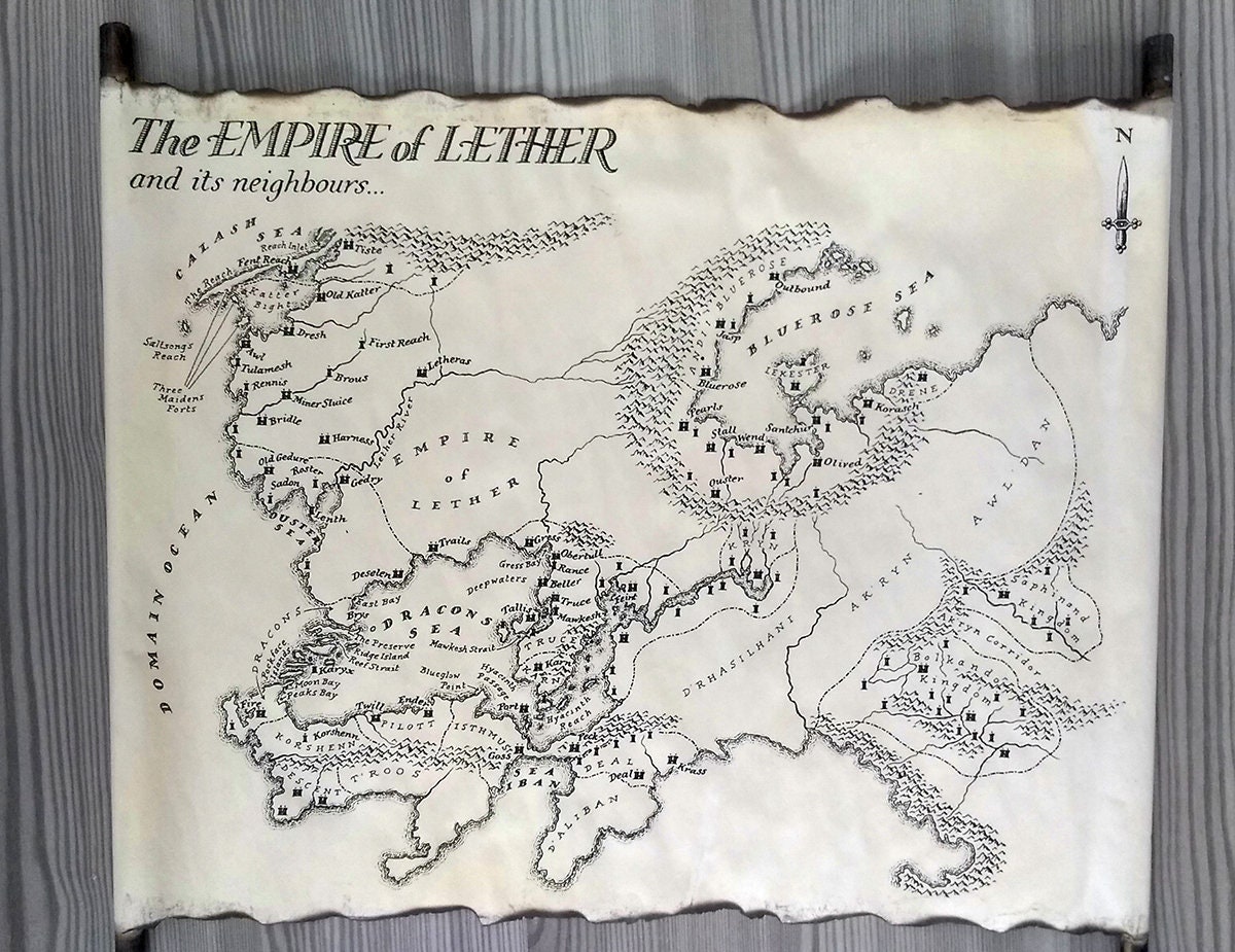 Malazan the Empire of Lether Map Malazan Empire Map on - Etsy Canada