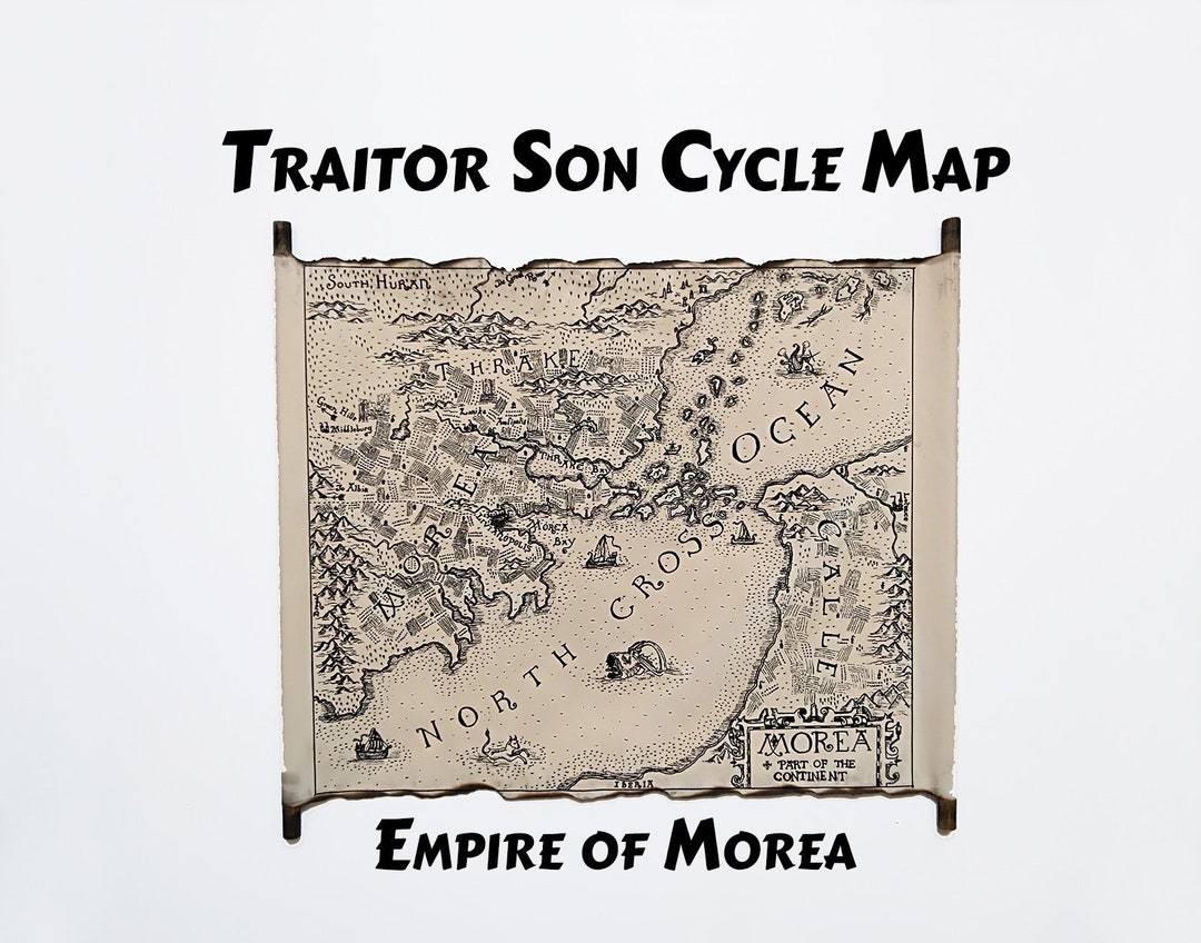 Traitor Son Cycle Map, Empire of Morea Map, The Red Knight Map, The ...