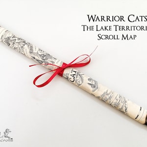 Warrior Cats Map, the Lake Territories Map Scroll, Cat View, Warriors ...