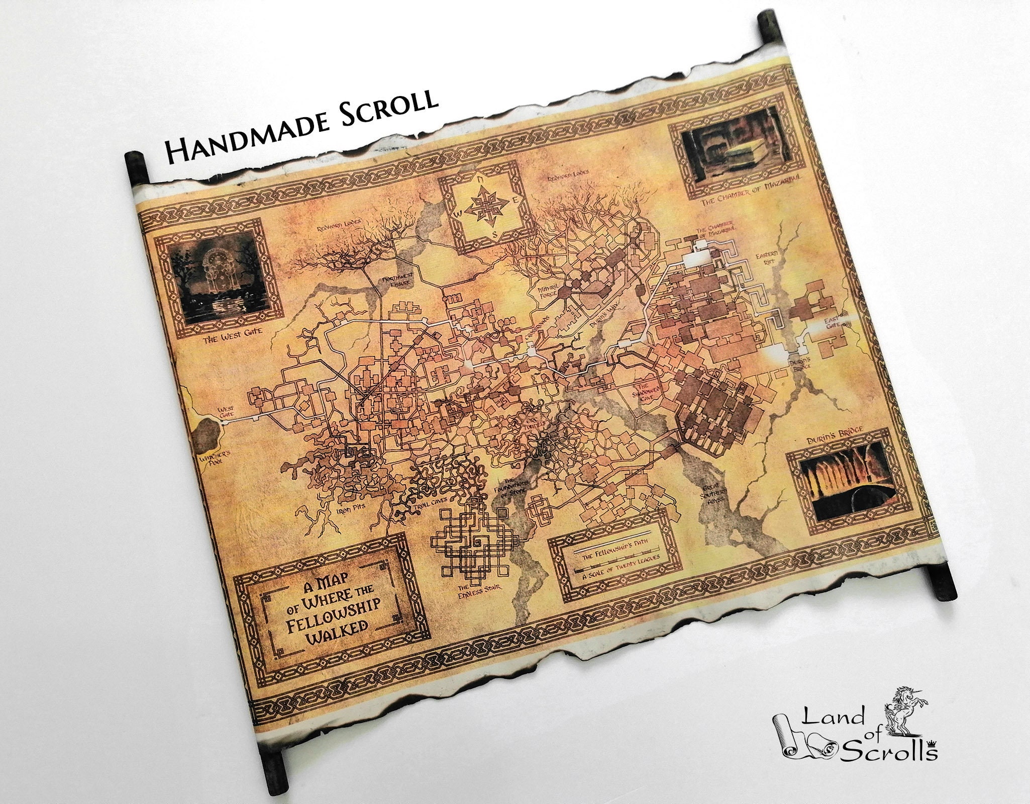 Mines of Moria Color Map Lord of the Rings Map of Moria - Etsy UK