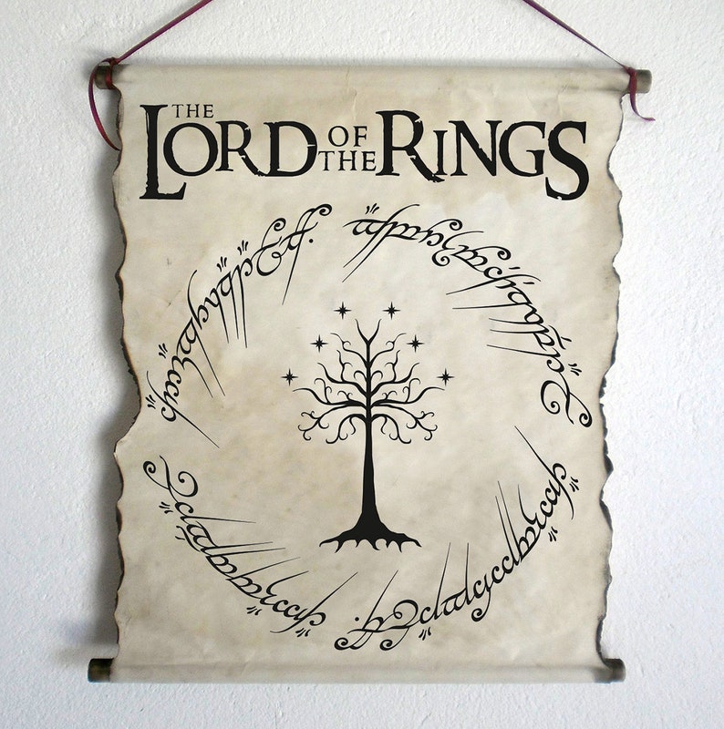 White Tree of Gondor and Lord of the Rings the One Ring to - Etsy