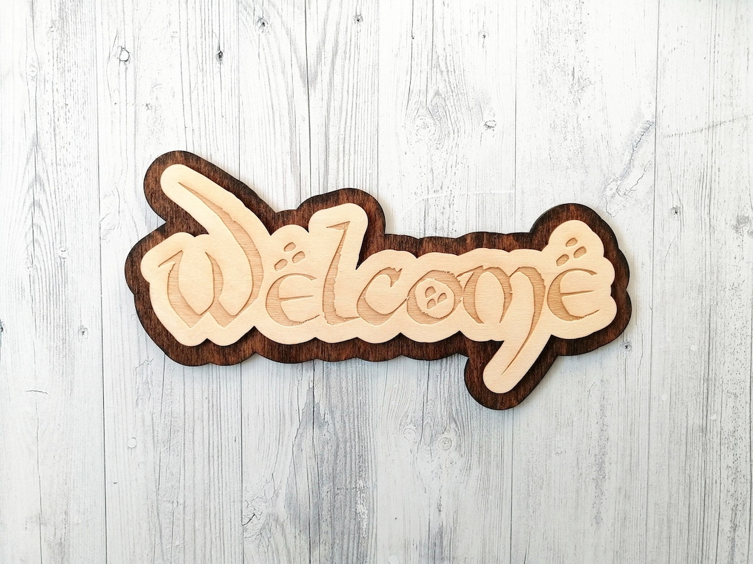 Fantasy Inspired Welcome Sign, LOTR Welcome Wood Sign, Home Decor, Wall ...