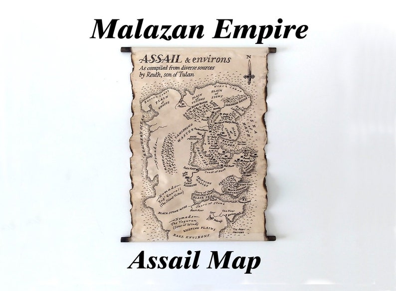 Map of Malazan Empire Assail Map Malazan Book of the Fallen - Etsy Canada