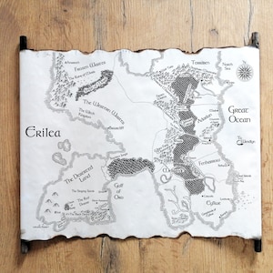 Map of Erilea, Map of the World of Throne of Glass, Sarah J. Maas ...