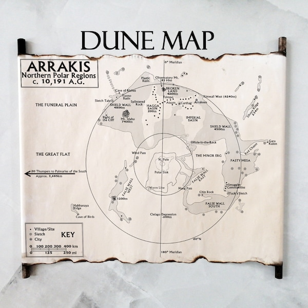 Map of Arrakis - Etsy