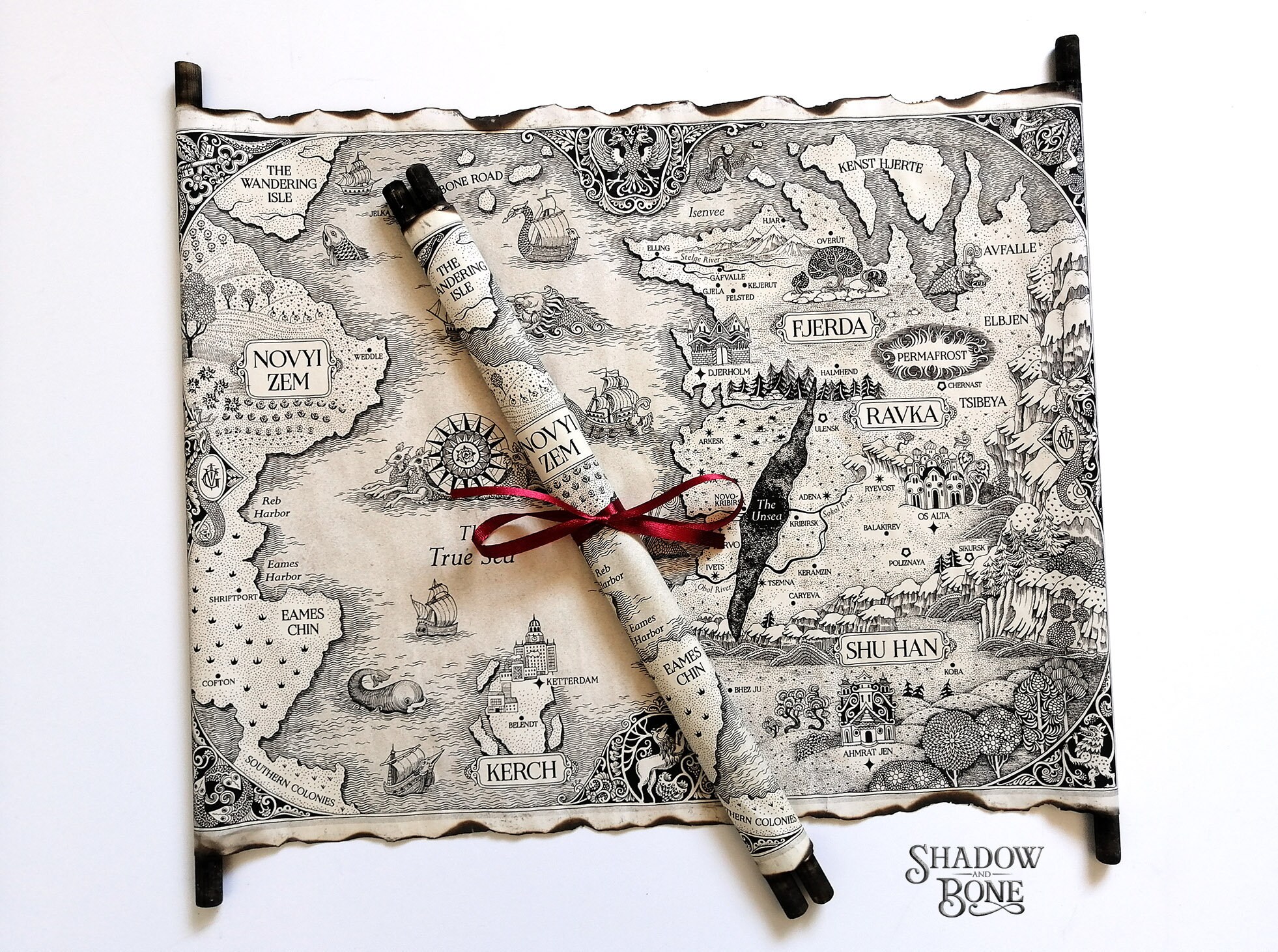 The Grishaverse Map Grisha Trilogy Map Scroll Shadow and - Etsy Canada