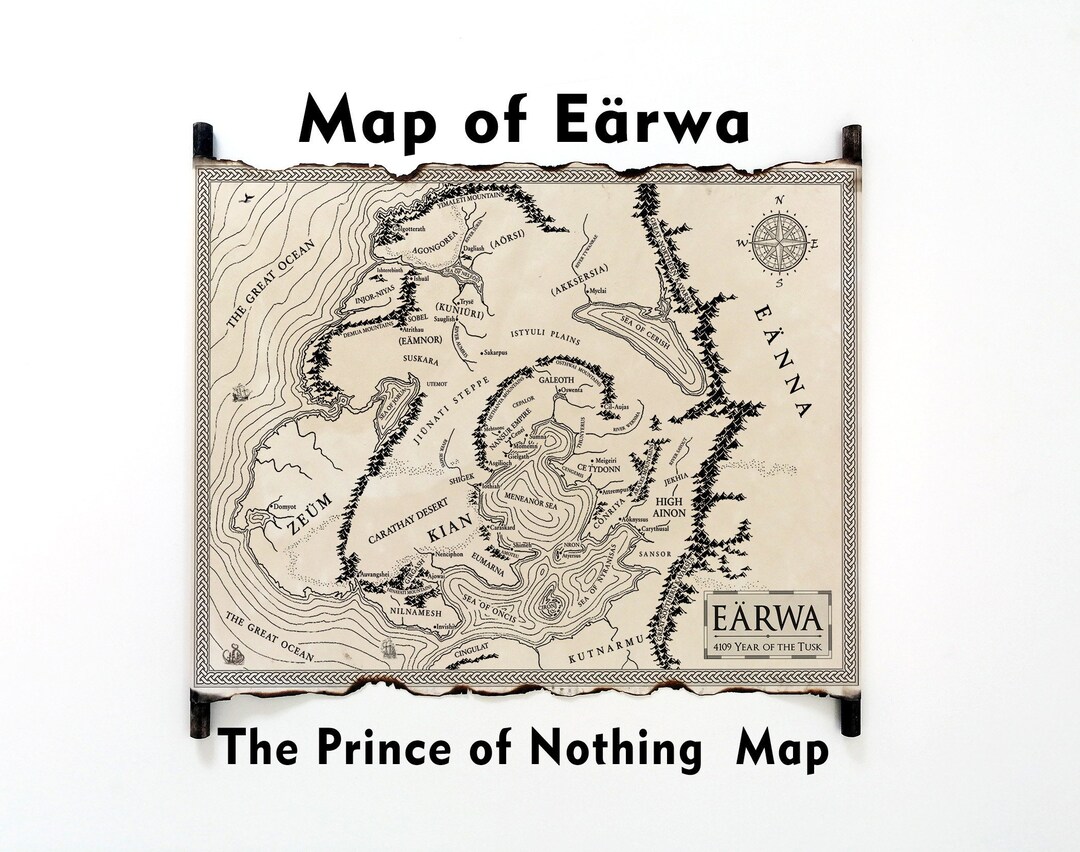 Eärwa Map, the Prince of Nothing Map, Continent of Eärwa Map, the ...