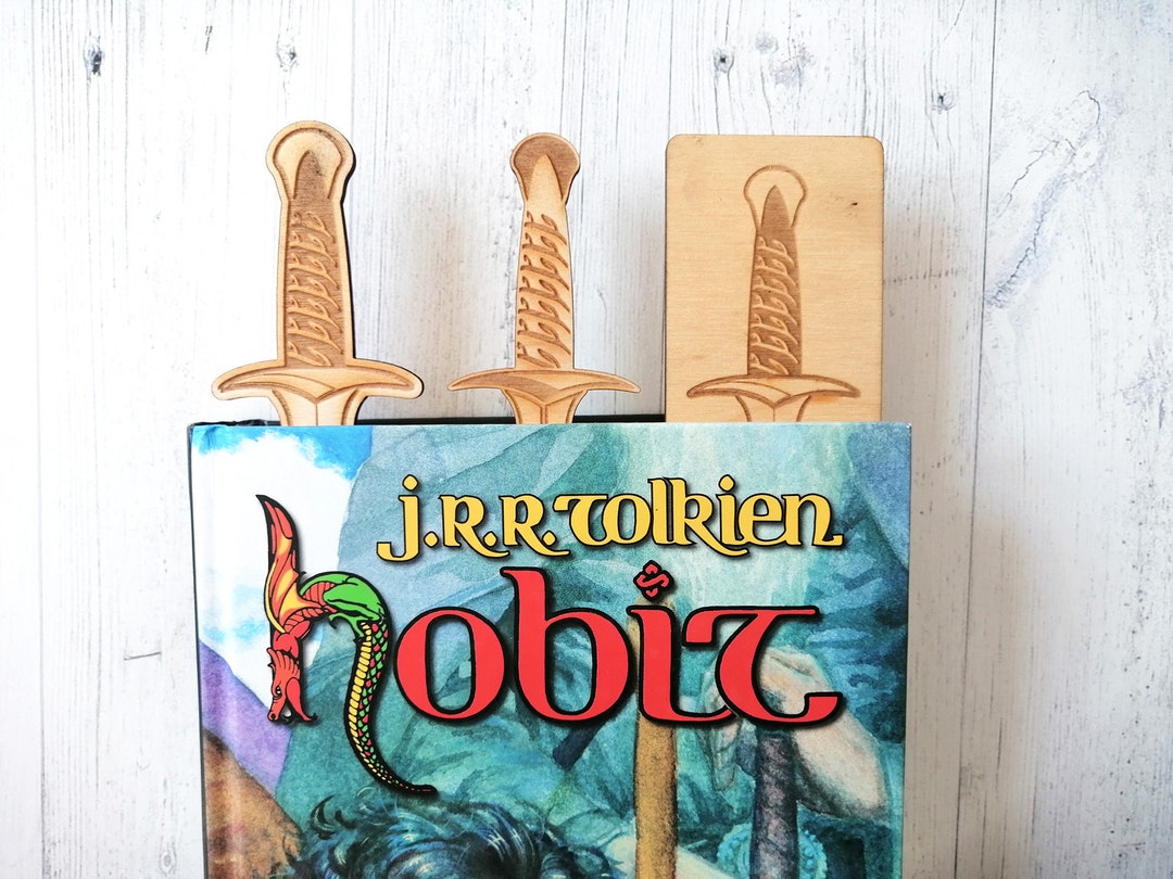 Wooden Bookmark in the Shape of Sword, Frodo Baggins Sword Named Sting ...